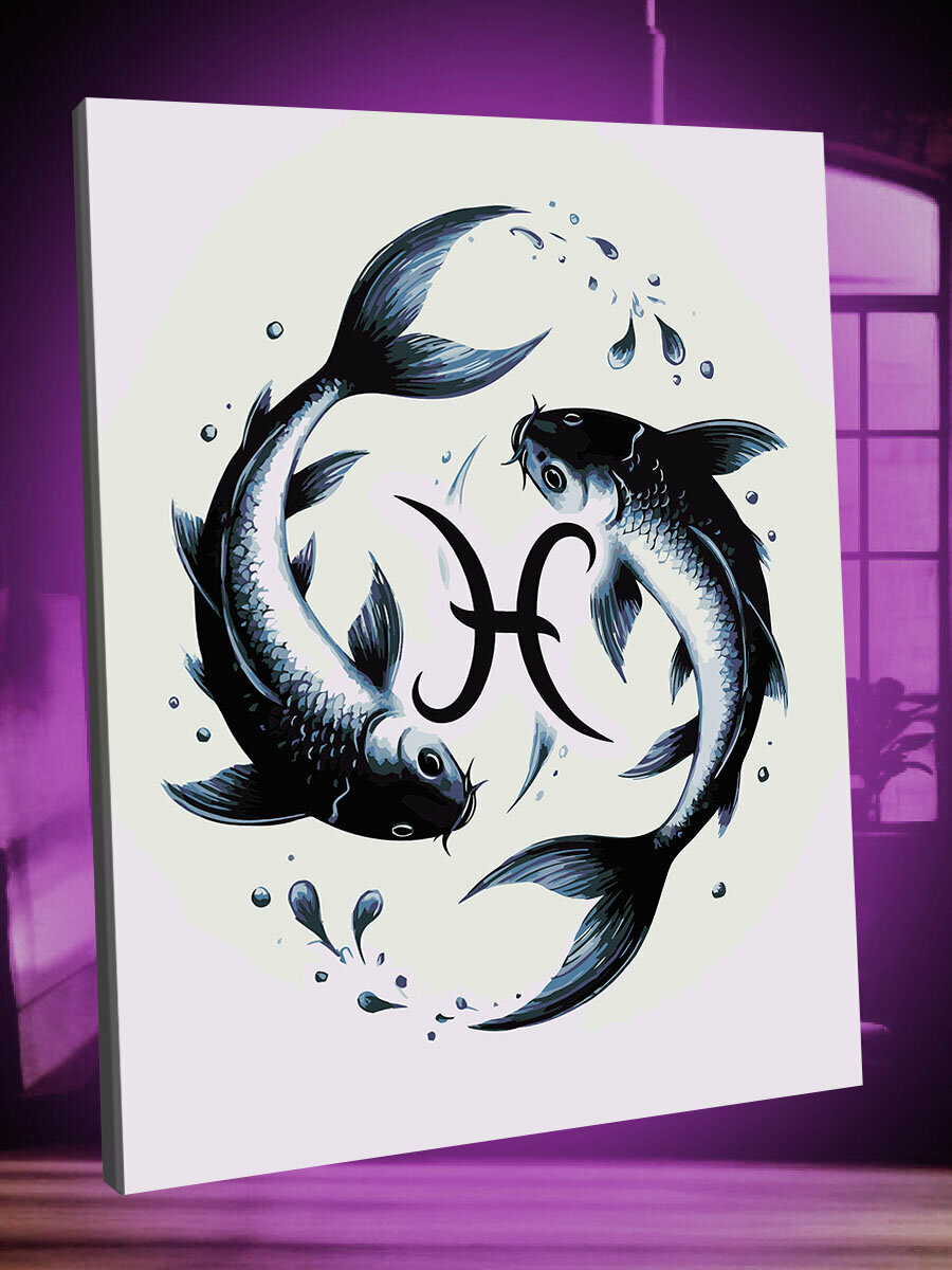 Картина по номерам Рыбы