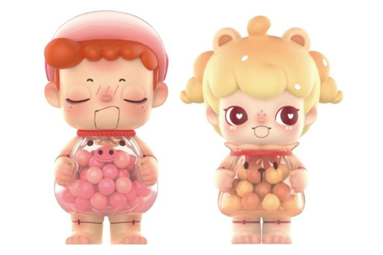 Фигурка унисекс POP MART MIGO.mido Xiaolongbao & PENNY Bear Roasted Wheat, 7,5см + 8см, brown