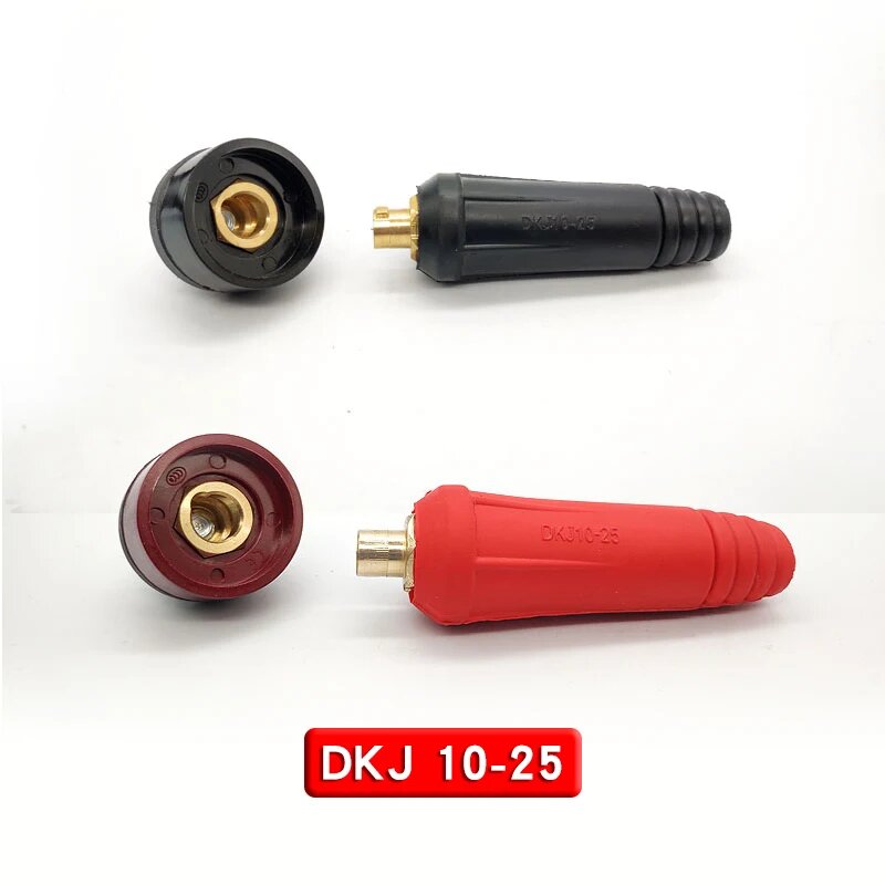 DKJ10-25 ТИГ-адаптер, красный и черный