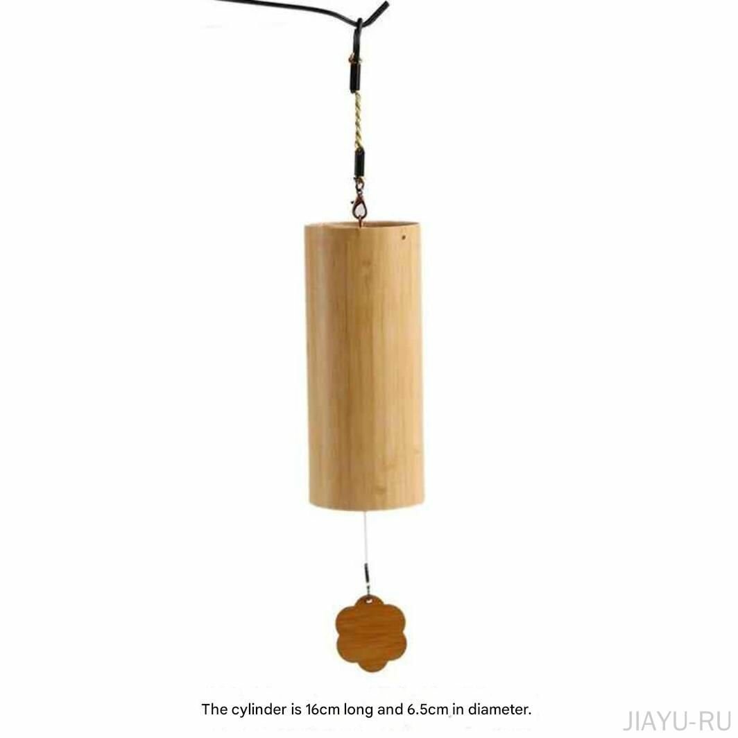 Ветровые звоны из натурального бамбука Chakra Chimes для медитации и украшения сада, с закладкой для книги, размер 164*64mm, вес 137g, типы Root Sacral Solar Plexus Heart Throat Third Eye Crown