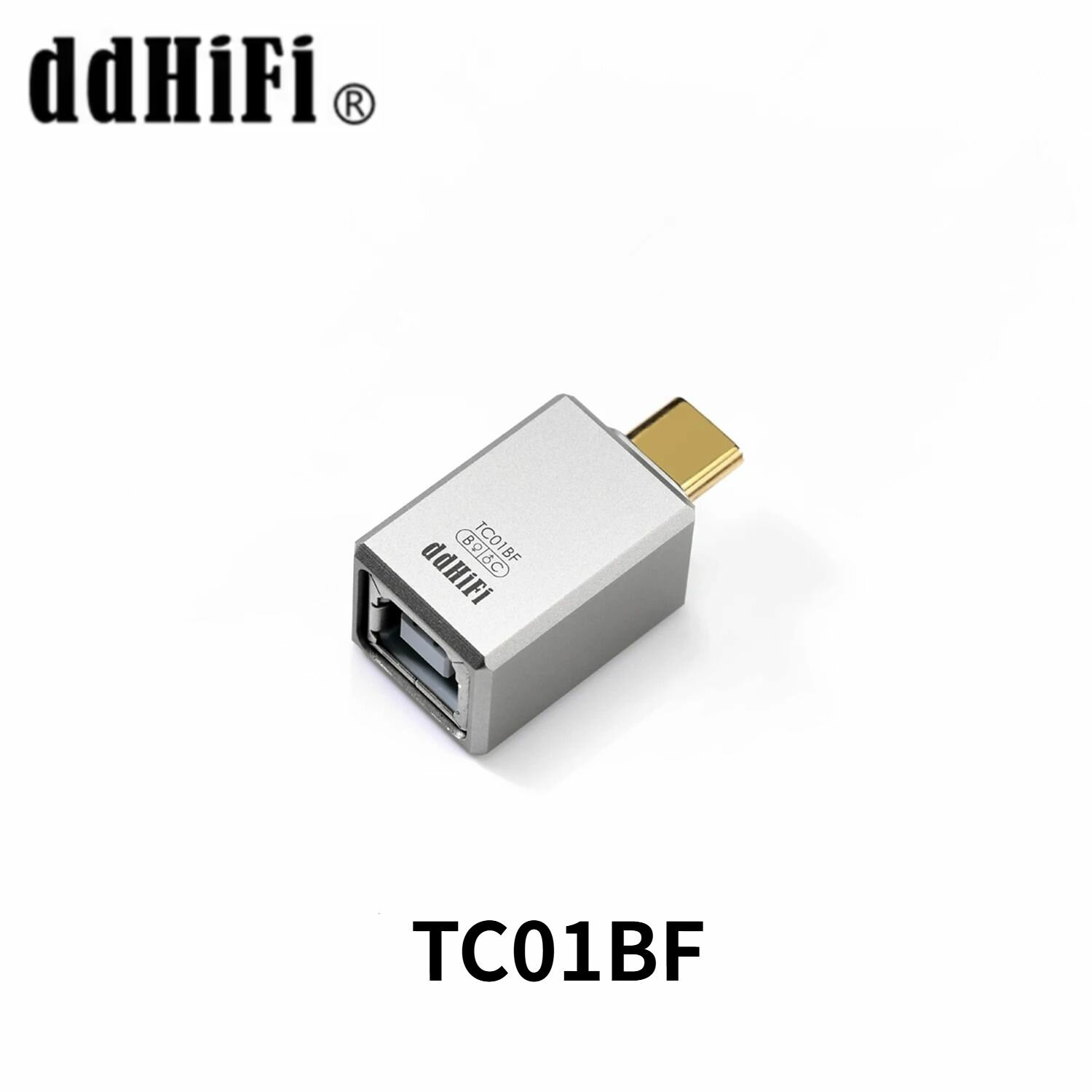 DdHiFi TC01B / TC01BF Качественный преобразователь USB-B в USB-C Адаптер HiFi