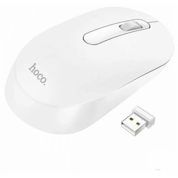 Мышь беспроводная HOCO (6931474757876) GM14 белый