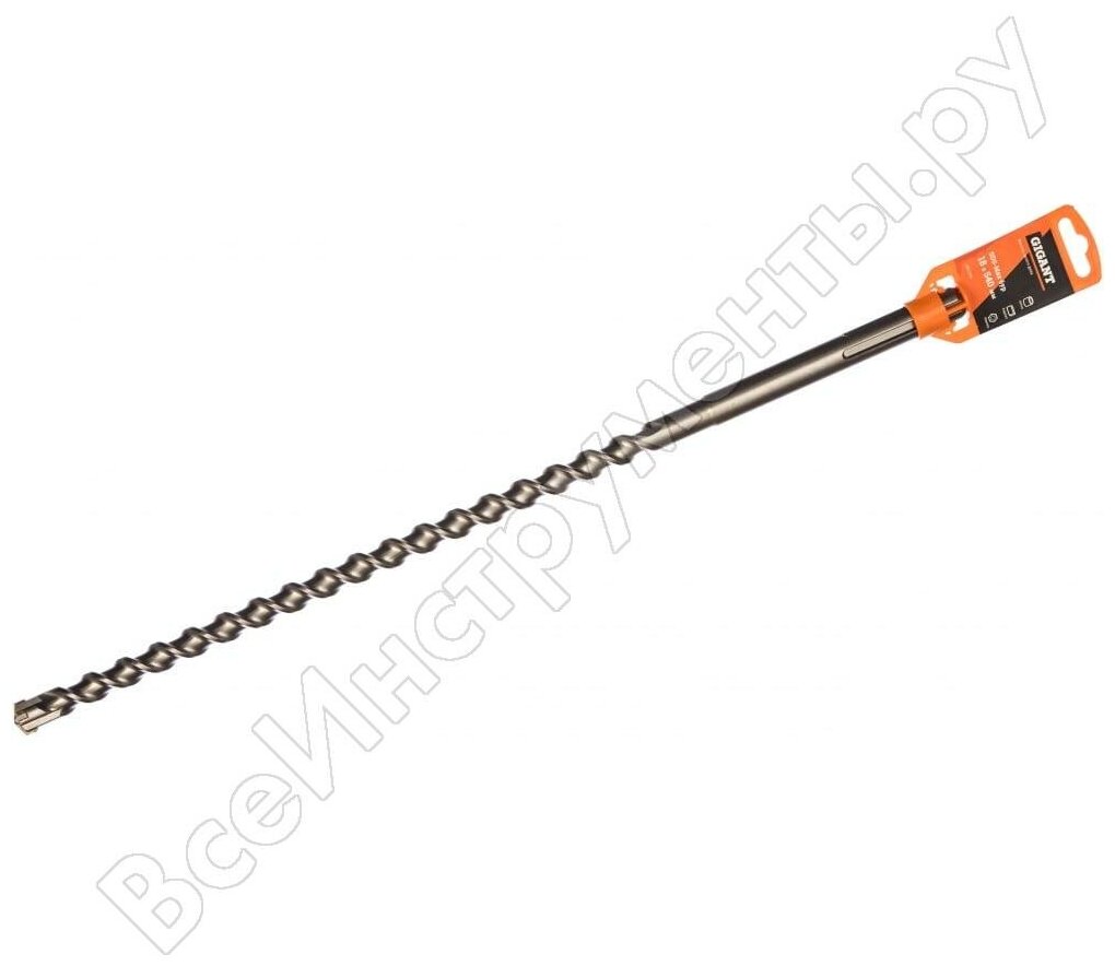 Бур SDS-Max Gigant GRD 11011 для бетона и кирпича, четырёхгранный коронковый тип, износостойкость при обработке