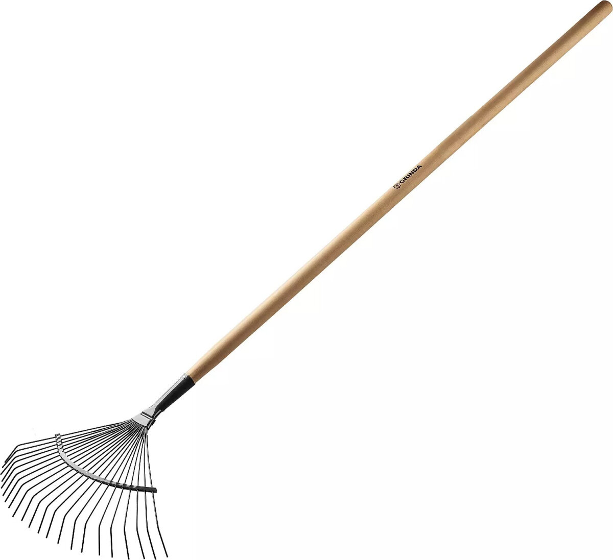 Грабли садовые веерные, 440x260x1500 мм Grinda 39591
