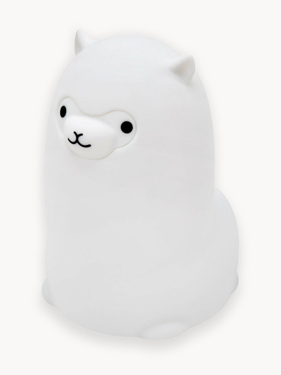 Ночник детский Альпака настольный силиконовый, светильник беспроводной светодиодный, лампа для сна для детей и новорожденных, 400 мАч, Daswerk (Дасверк), 238934