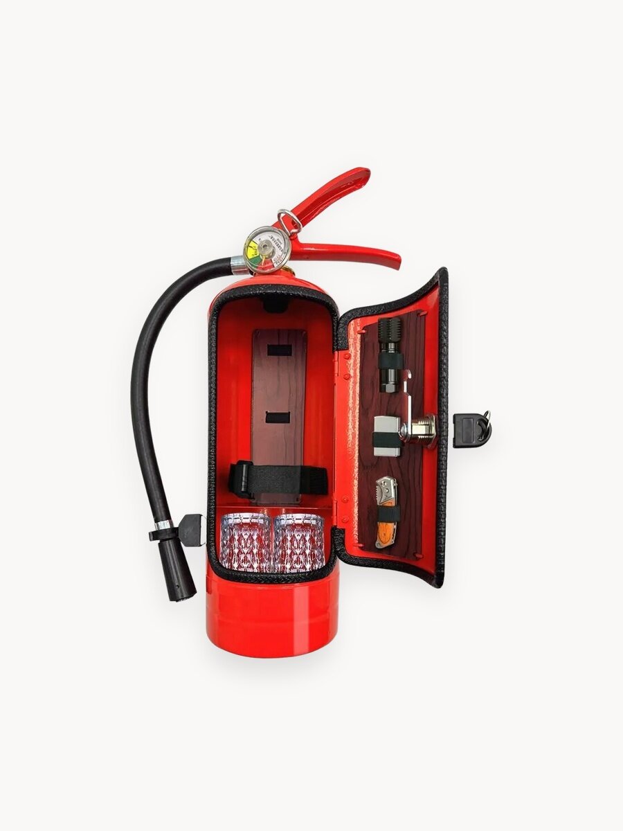 Декоративный мини бар в форме огнетушителя подарочный