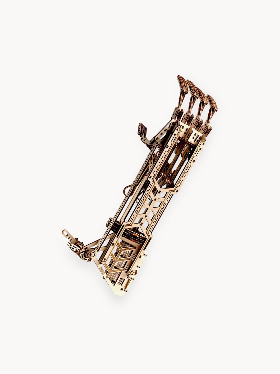 DROVO деревянный конструктор Механическая рука, сборная модель, 193 элемента