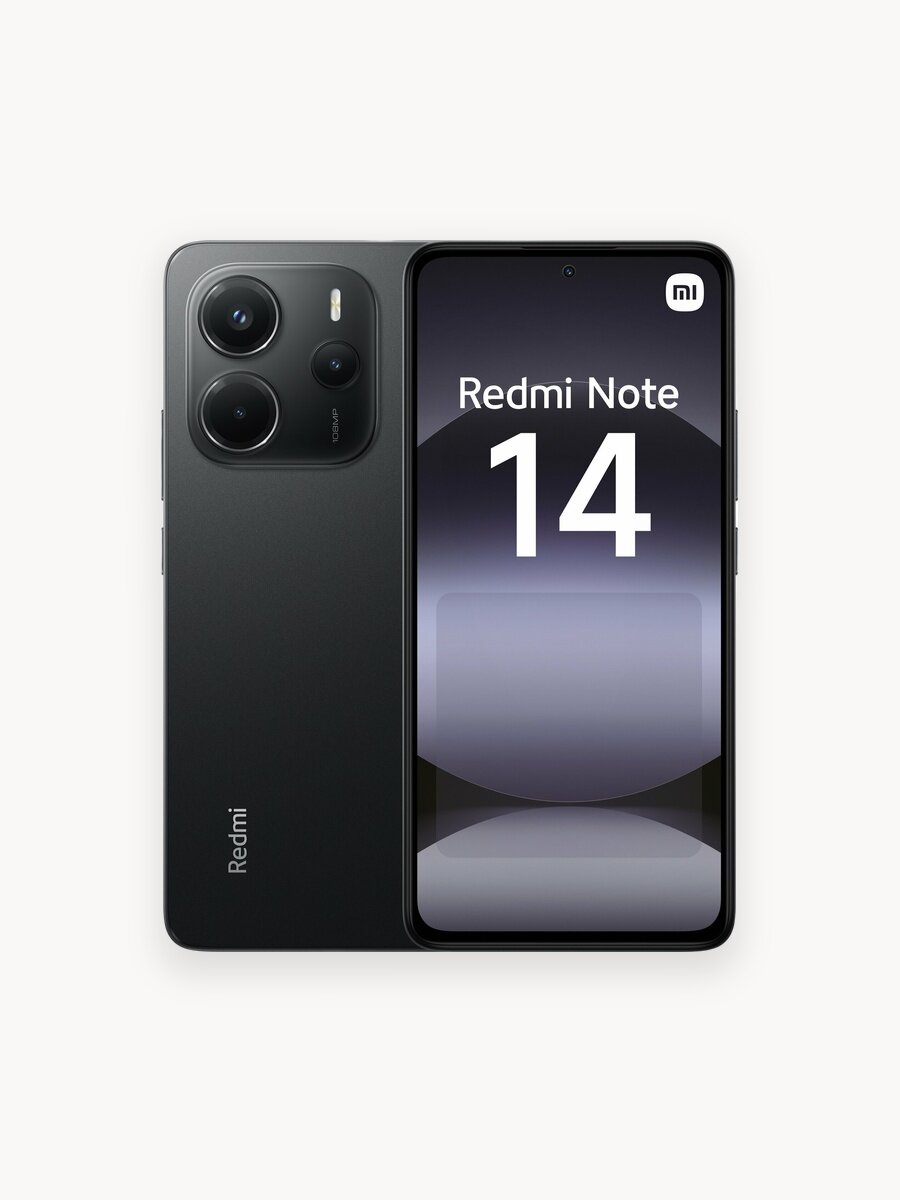 Смартфон Xiaomi Redmi Note 14 4G 8/256 ГБ Global, Dual nano SIM, Black (черный)