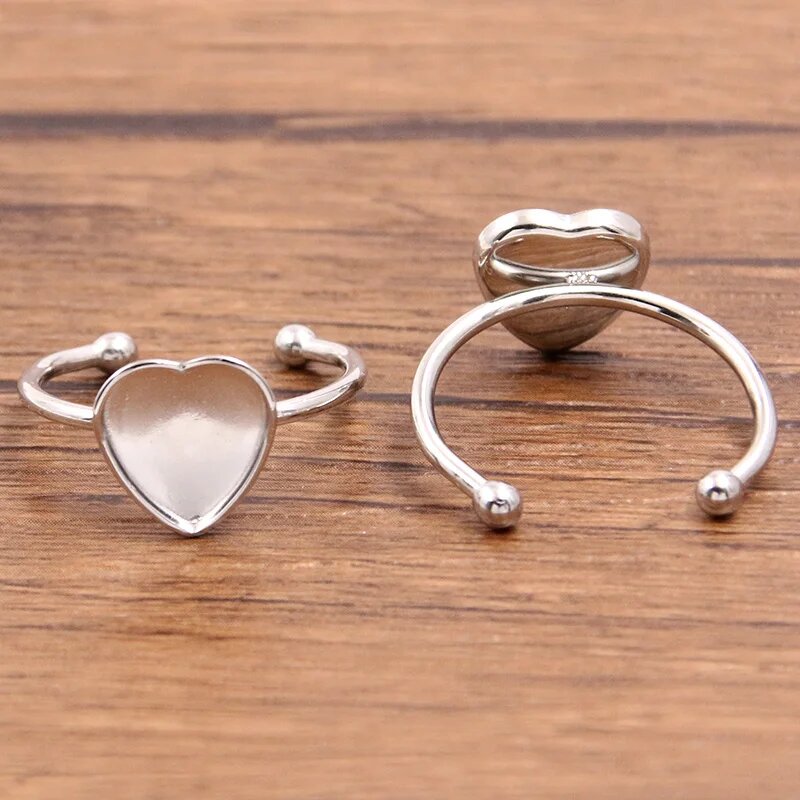 5 шт. Регулируемые открытые кольца из нержавеющей стали PULCHRITUDE 2 9X9mm 1.4g