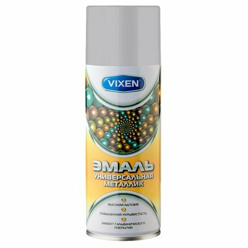 Краска хром металлик аэрозоль 520мл VIXEN VIXEN VX19110