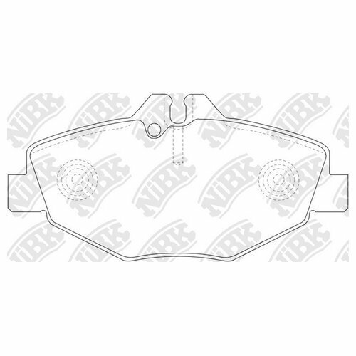 Комплект передних тормозных колодок Nibk pn0342w для Mercedes E-CLASS S211, W211