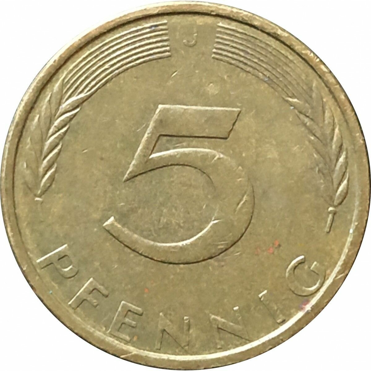 5 пфеннигов 1972 Германия ФРГ J из оборота