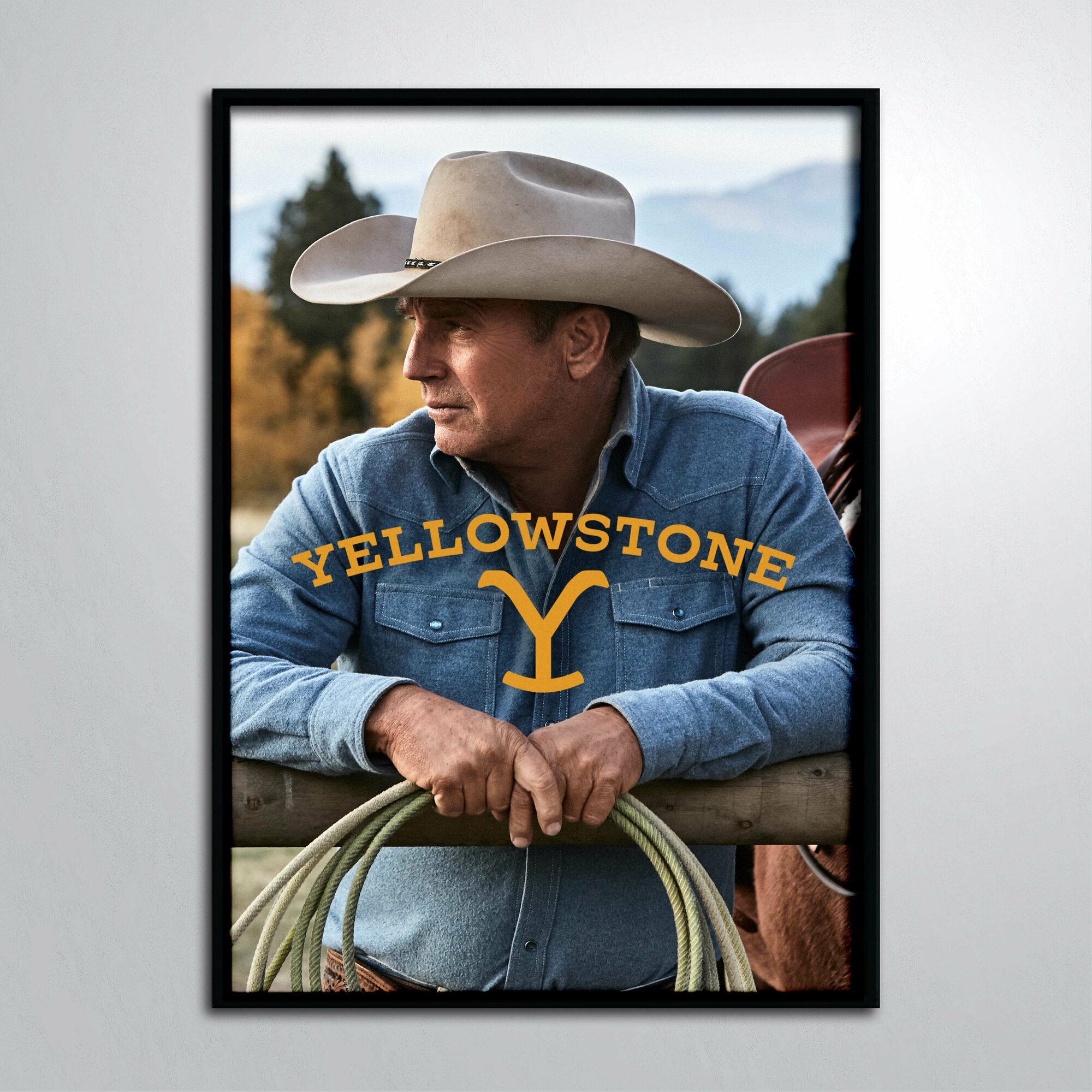Постер без рамы/Йеллоустоун Кевин Костнер Yellowstone (А2/420х594)