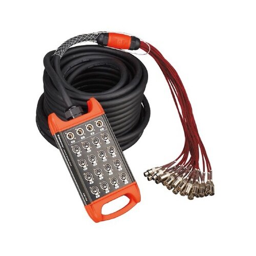Сценическая коммутационная коробка Soundking BCB407-50m, 24хXLR входа + 8хXLR выходов, 50м
