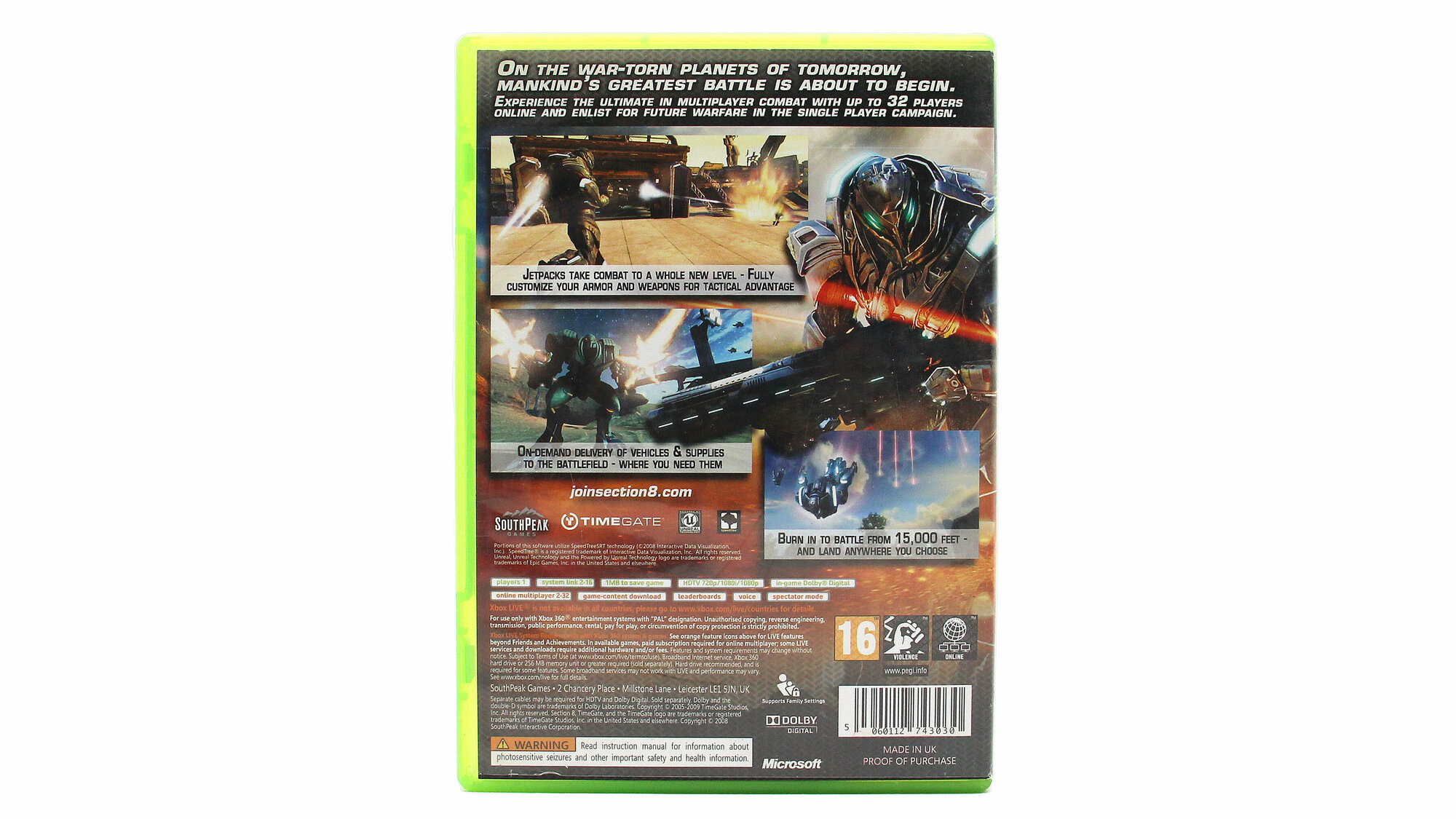 Section 8 (Xbox 360) — фото 1