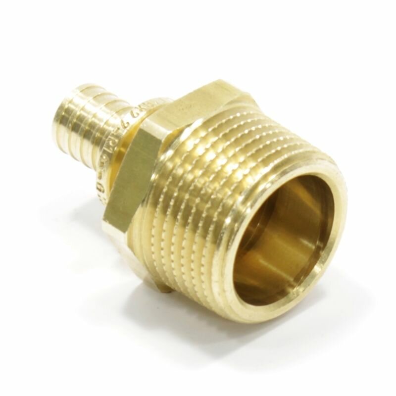 Переходник 16-1", Rehau RAUTITAN, MX, надв. гильза-резьба, нар, латунь