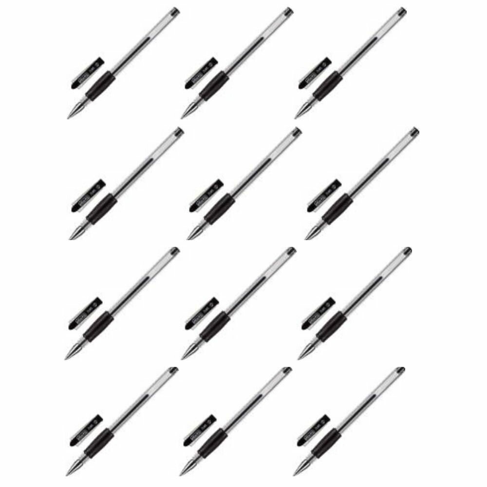 Attache Ручка гелевая неавтоматическая Town 0,5 мм, черный, 12 шт