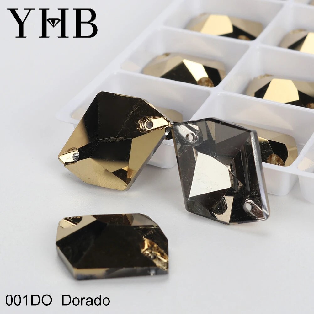 Стразы YHB космическое стекло кристалл AB лунный свет 24Pcs 13mm 17mm, 001DO Dorado