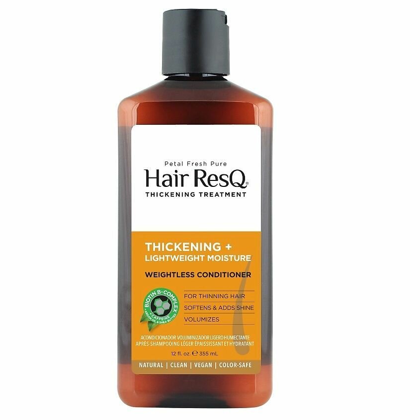 PETAL FRESH Кондиционер легкий и увлажняющий для тонких волос (Hair ResQ Thickening Lightweight Moisture Weightless Conditioner) 355 мл