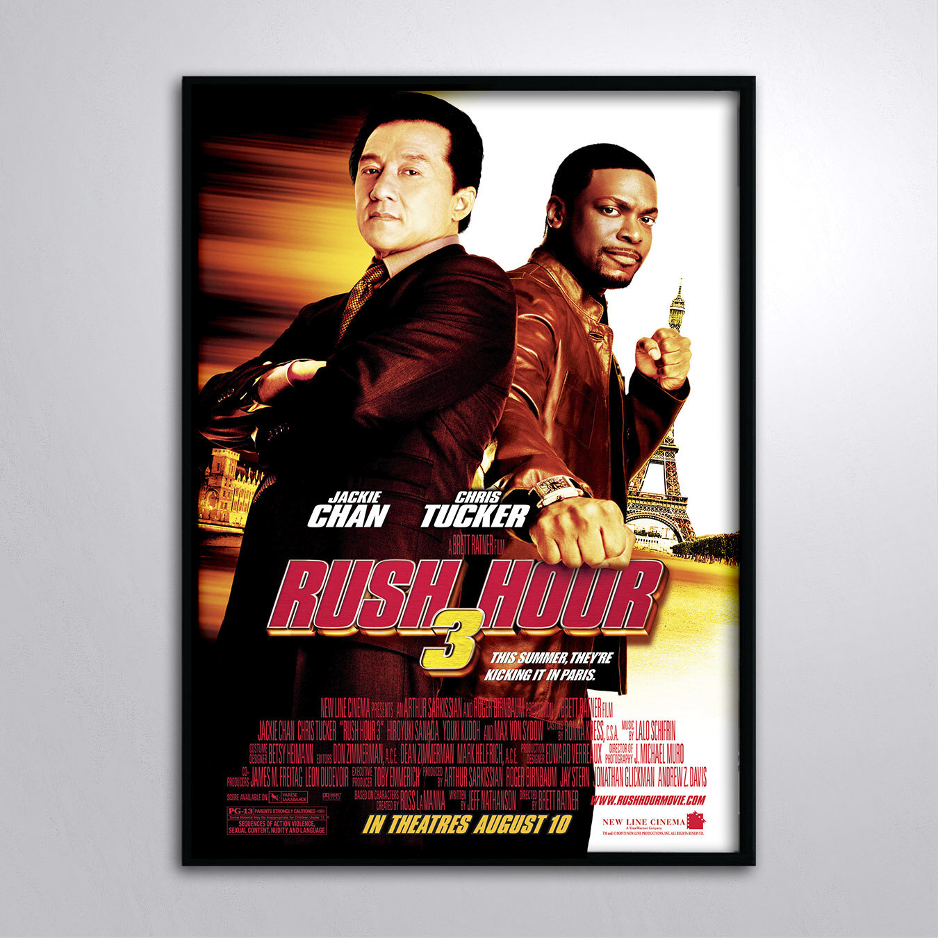 Постер без рамы/Час пик 3 Джеки Чан Крис Такер Rush Hour