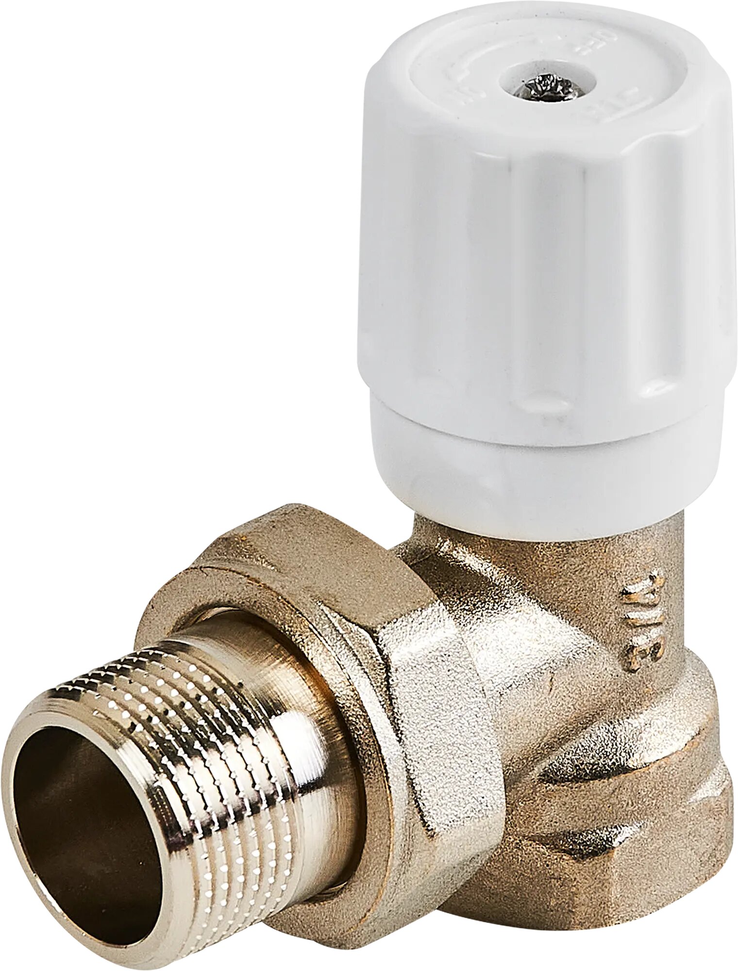 Вентиль регулирующий для радиатора угловой Спец ДУ 20 3/4" латунь