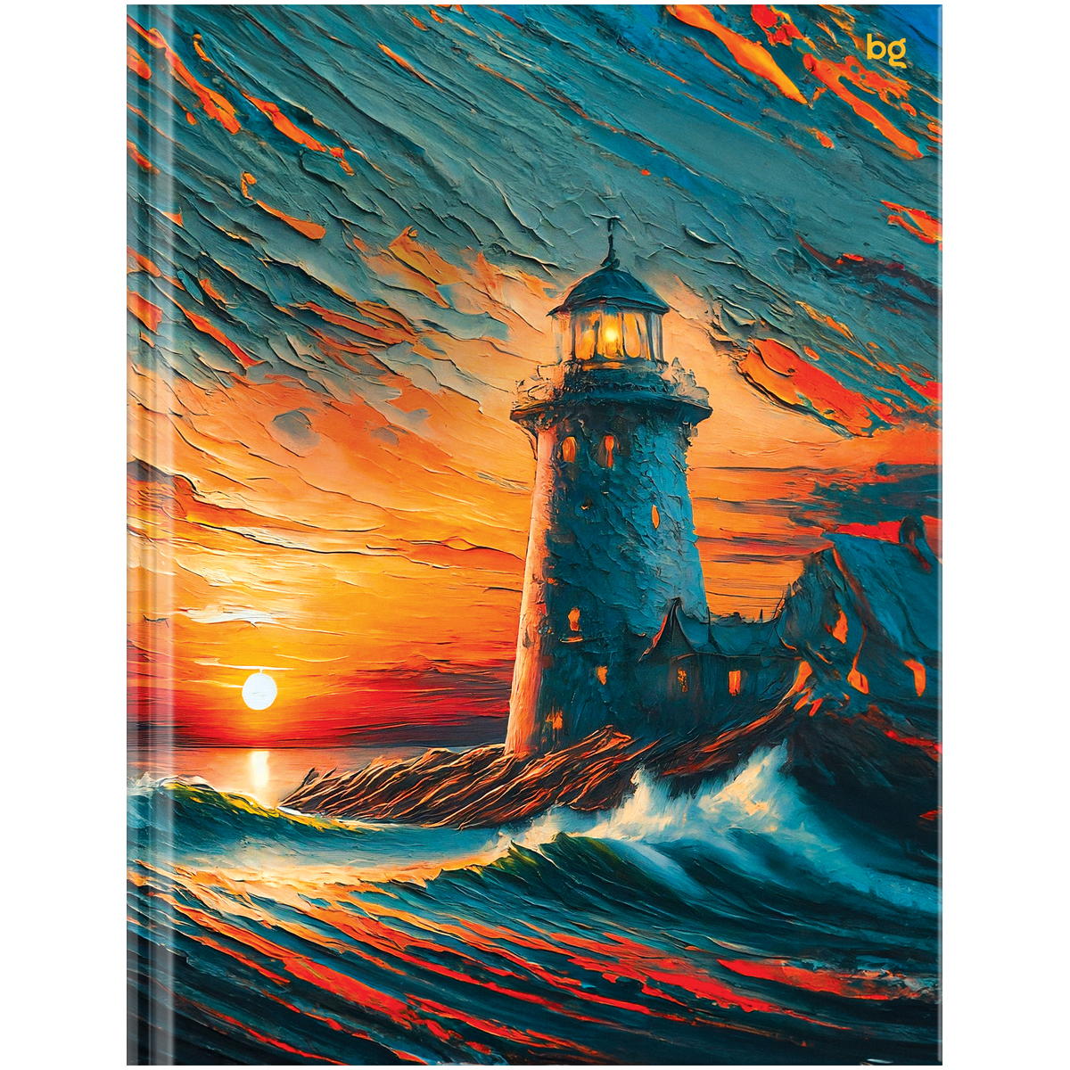 Бизнес блокнот в кл на клею BG Маяк Пейзаж А5 80л ББ5т80_лм_тф 37568