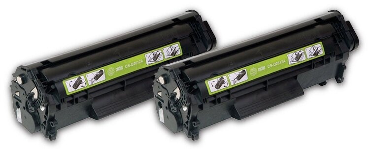 Тонер Картридж Cactus CS-Q2612AD черный для HP 1010/1012/1015/1018/1020/1022/3015/3020 (2*2000стр.)