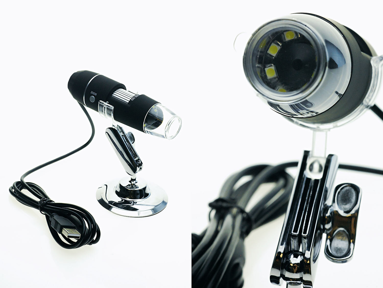 Микроскоп цифровой Magnifier X4 (увеличение до 1600x с подсветкой)