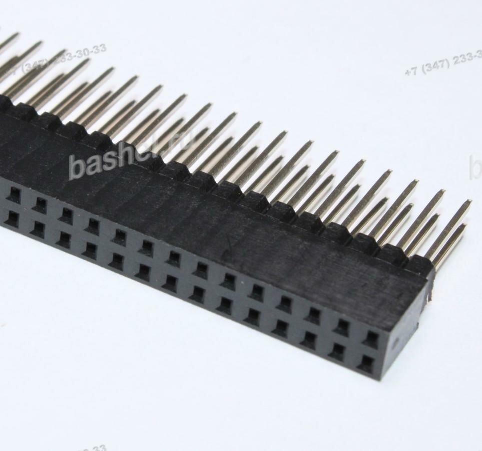 Разъем штыревой PBD-2x20L (2,54)