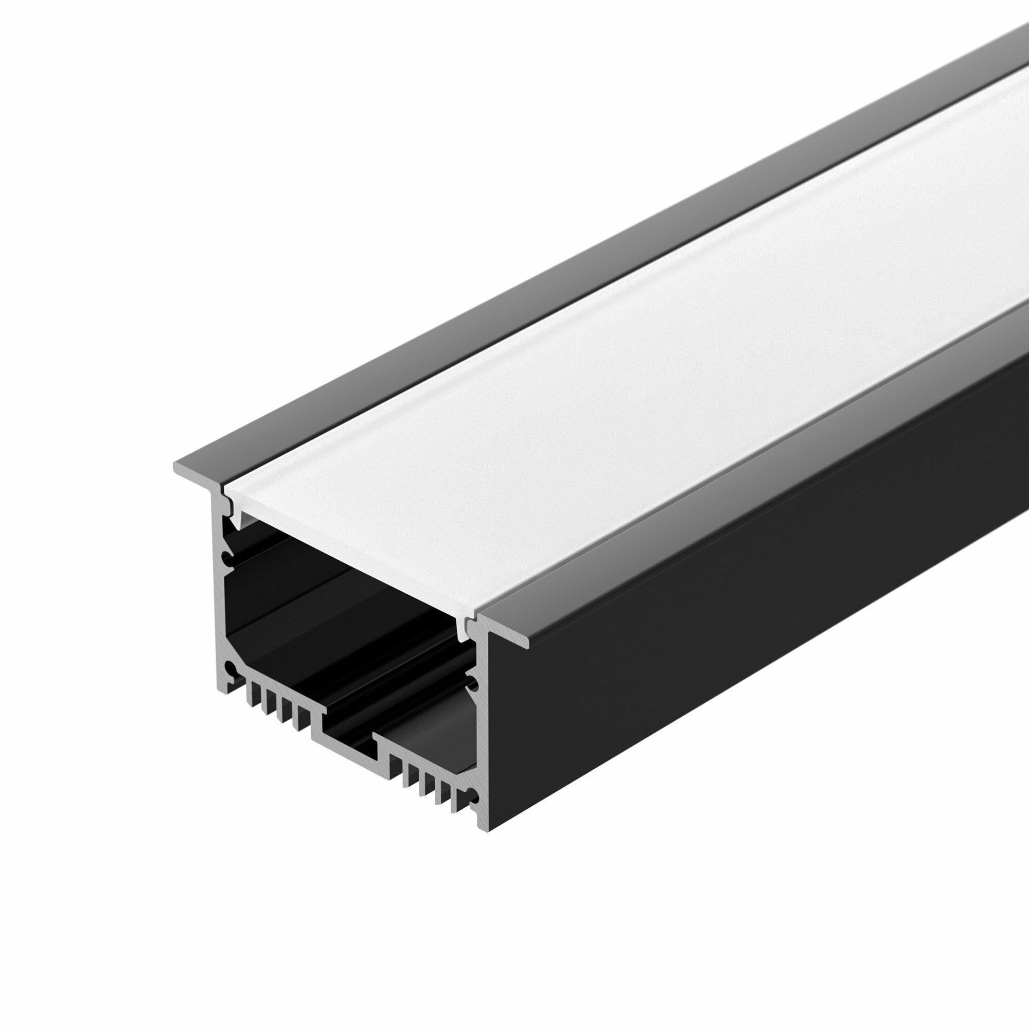 Профиль для светодиодной ленты Arlight Профиль с экраном SL-LINIA62-F-2500 BLACK+OPAL (Arlight, Алюминий)