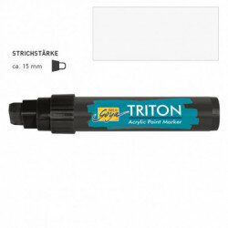 Белый художественный акриловый маркер "Solo Goya" Triton" 15,0 мм