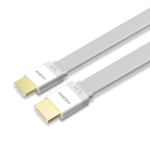 Кабель HDMI19M - HDMI19M плоский, iLuv, 1.8м (iCB716WHT)