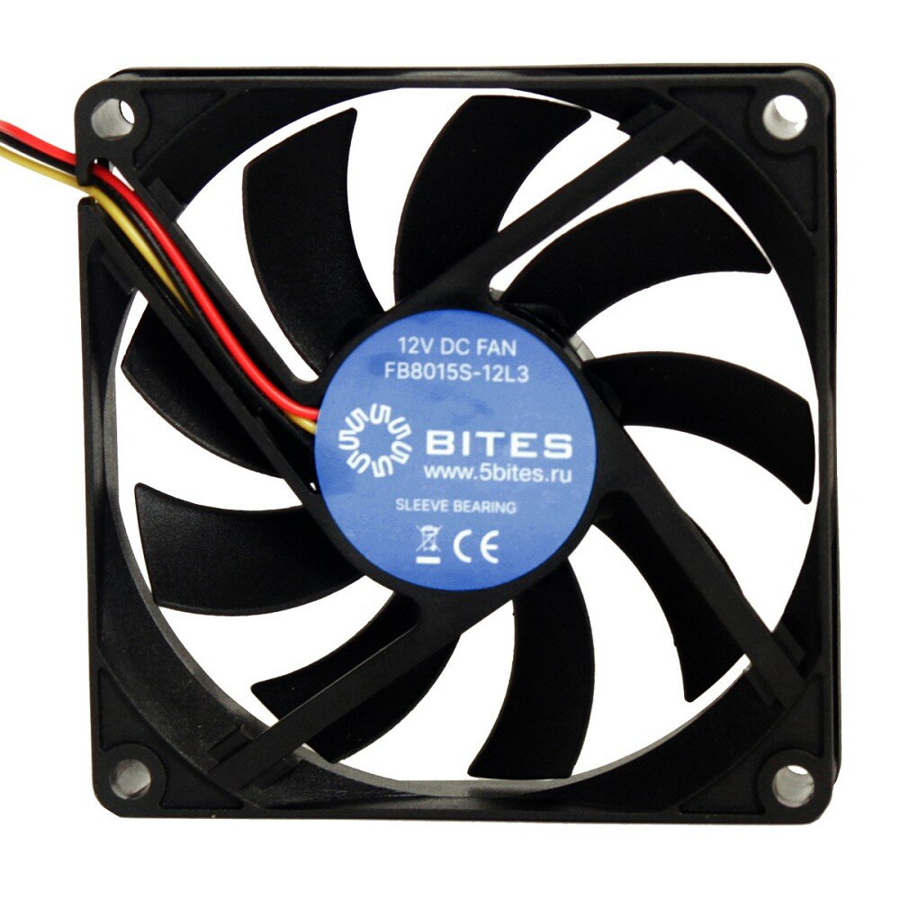 Корпусный вентилятор 5bites FB8015S-12L3 2000RPM 80х80х15, 1 шт