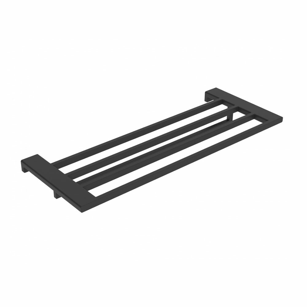 Полотенцедержатель с полкой из нержавеющей стали Vieir V5220-C цвет черный