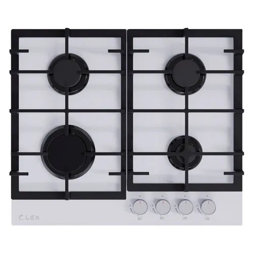Газовая варочная панель LEX GVG 642-1 WH, независимая, белый
