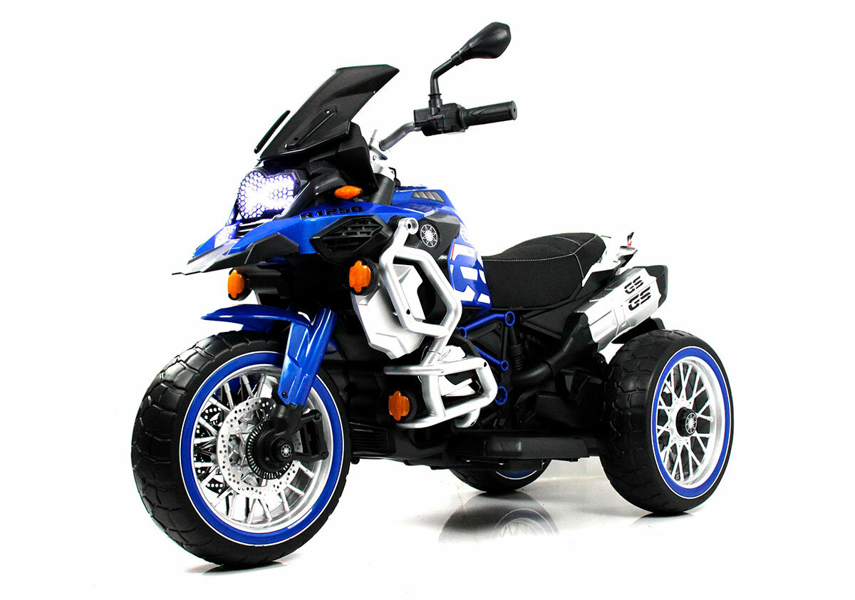 Детский электромотоцикл RiverToys М111БХ Синий