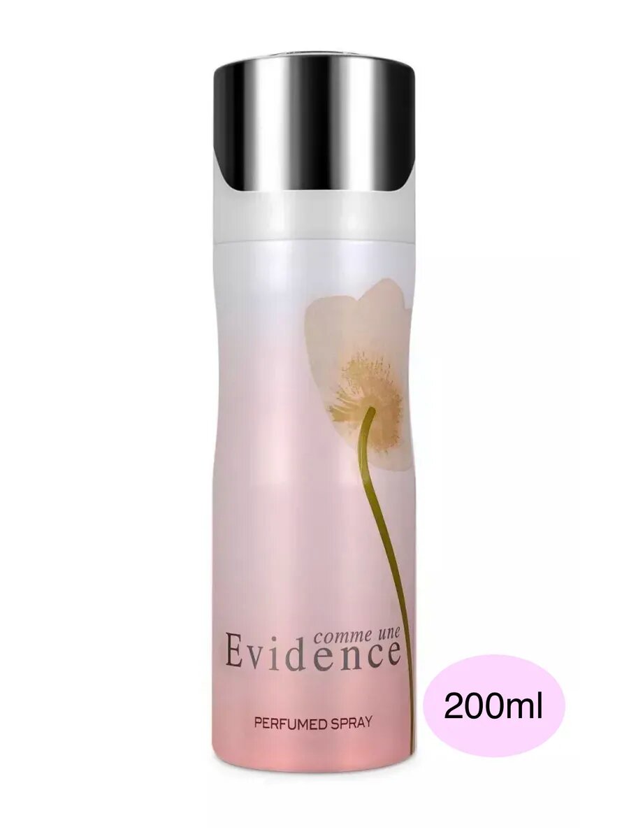 Дезодорант Fragrance World Evidence, парфюмированный, гипоаллергенный, 24 ч, 200мл — фото 1