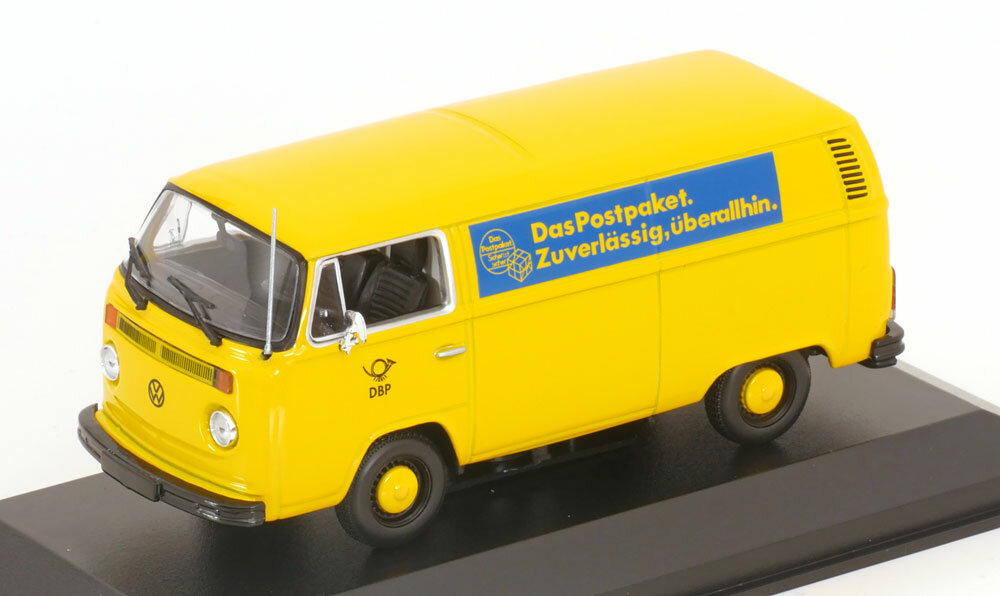 Модель коллекционная MAXICHAMPS Vw volkswagen T2 german postal service 1972 yellow