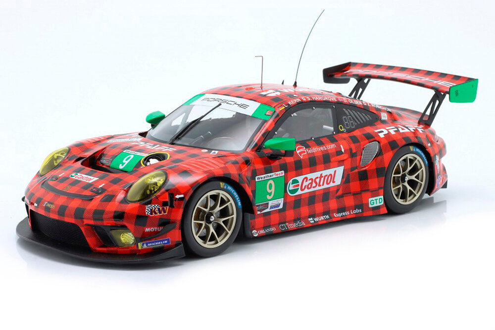 Модель коллекционная IXO Porsche 911 GT3 r #9 24H daytona 2019 pfaff motorsports