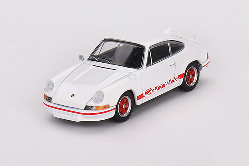 Модель коллекционная MINI GT Porsche 911 carrera rs 2.7 white/red (длина модели 6-10 см)