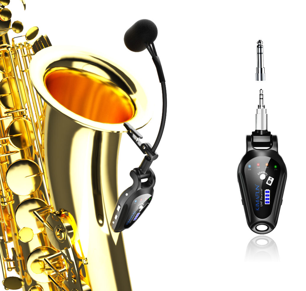 Беспроводной микрофон для саксофона Kimafun KM-U307-1