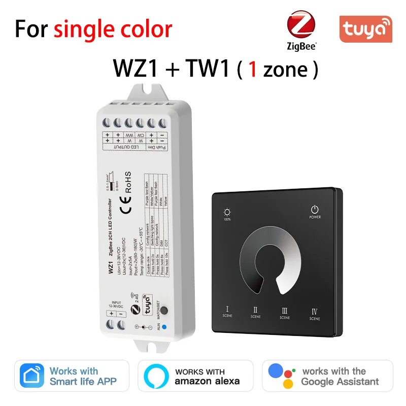 Tuya WZ1 RGB-контроллер для светодиодной ленты WZ1 and TW1