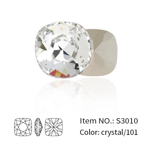 Кристальные стразы K9 для декора 14mm-8pcs, 101 Crystal