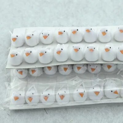 Флокированные фигурки голубей YEAHBUY 24 шт. Белый, white 24pcs