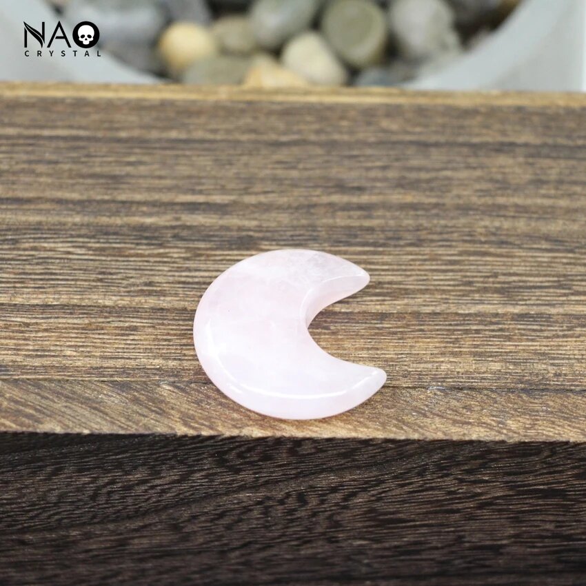 Набор лунных кристаллов из натуральных камней Rose Quartz
