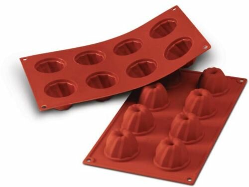 Форма для выпечки "Кекс с отверстием", силикон, d-5,5см, h-3,5 см, количество ячеек 8шт.