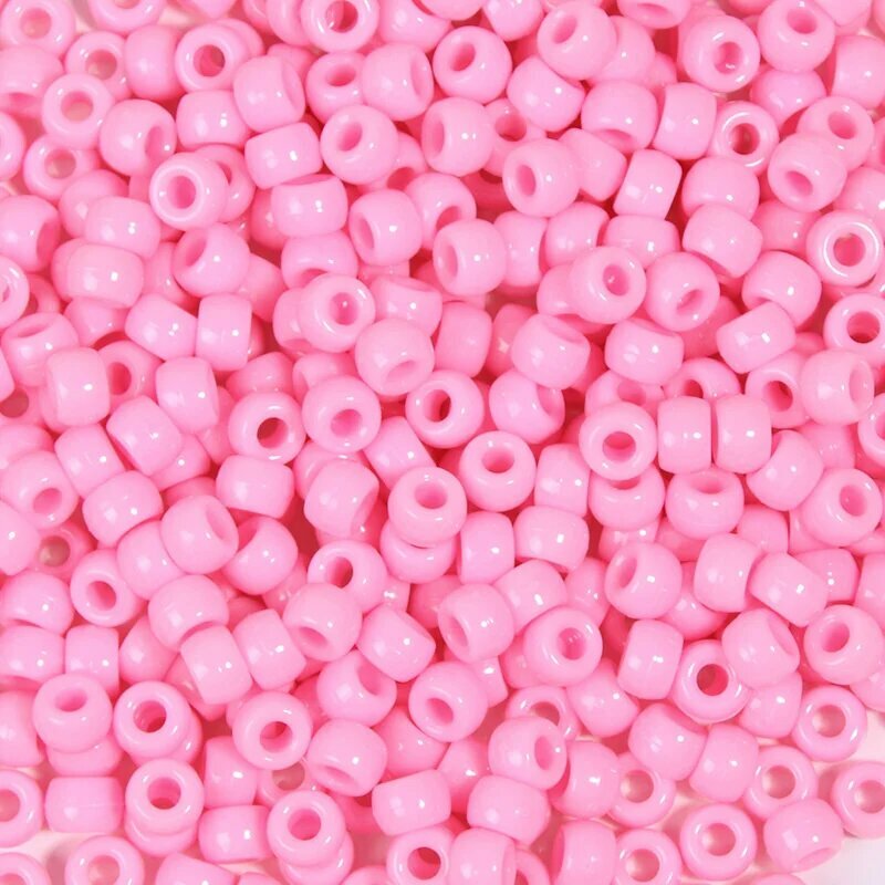 Розовые пластиковые бусины Kandi, 500 шт.