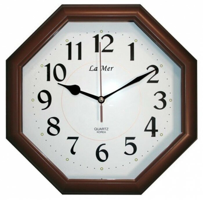 Часы настенные LA MER COLLECTIONS GD-006029, механизм кварцевые, арабские цифры, фигурные