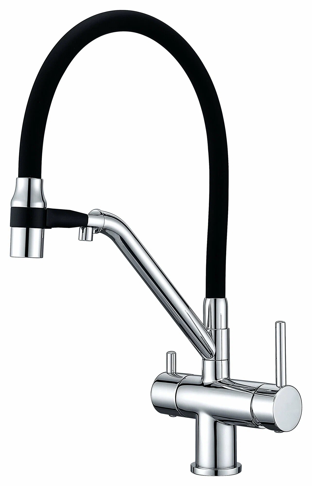 Смесители для кухни Gappo G4398-80, с гибким изливом под фильтр, хром