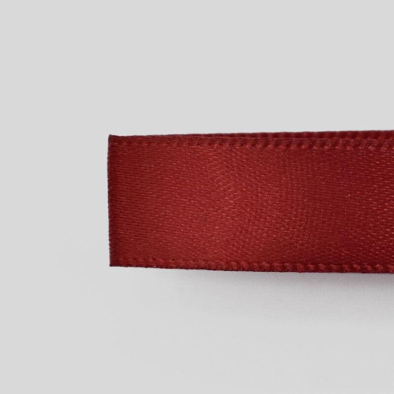 Лента балетная, винно-красная, двустороннее плетение, с бантом, 0,6см, 91.4м